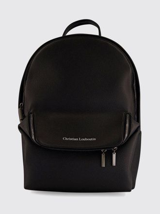 Christian Louboutin Rucksack aus genarbtem Leder mit oberem Griff und verstellbaren Tr&auml;gern