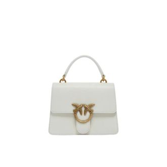 Pinko Pinko, Femme, Sacs, Blanc, Taille: ONE Size Mini Love Bag One Top Handle