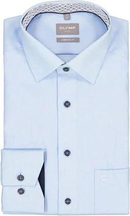 Olymp Herren Hemden blau Baumwolle