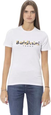 Baldinini Trend Kurzarm T-Shirt - - Tops - Damen - Wei&szlig; - XS