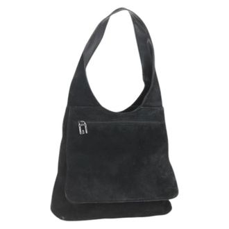 Gucci Pre-owned Wildleder Schultertasche - - Pre-owned - Damen - Schwarzk - ONE SIZE