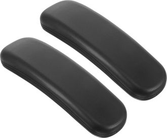 SOLUSTRE Ergonomische Bürostuhl Armlehnenpolster aus Pu Material Verstellbar Atmungsaktiv Stabiler Sockel Kleine Brot Form für Druckentlastung Passend für Dreh