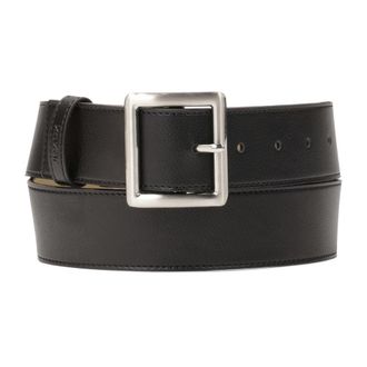 Kazar Minimalistischer schwarzer G&uuml;rtel mit quadratischer Schnalle - - Accessories - Damen - Schwarzk - 90 CM