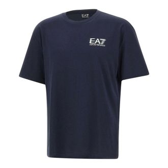 Emporio Armani T-shirt Visibility en jersey de coton - Homme - Tops - Bleu - Taille: XL