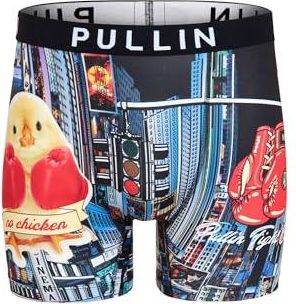 Pullin Boxer Long CHICKENRUN, Multicolore, S, Boxer, cale&ccedil;on Boxeur