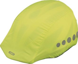 ABUS Regenkappe für Helme - Regenschutz mit dekorativen Reflektoren und Gummizug - wasserabweisend - Gelb
