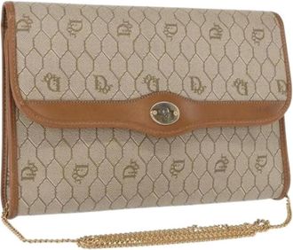 Dior Sac &agrave; bandouli&egrave;re vintage Pre-owned - Femme - Pre-owned - Beige - Taille: ONE Size