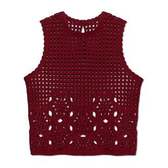 Frame Denim Damen, Oberteile, Rot, LGr&ouml;&szlig;e