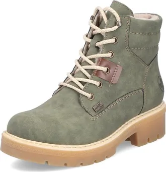Rieker Damen Klassische Stiefeletten Y8120, Frauen Stiefeletten, lose Einlage, wasserabweisend, riekerTEX,uebergangsstiefel,grün (54),41 EU / 7.5 UK