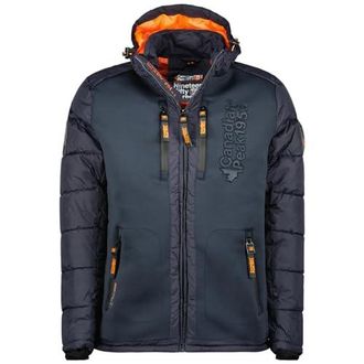 Canadian Peak Beachweak Men - Doudoune Chaude Matelassee Homme Automne Hiver - Veste Manteau Chaud - Blouson Coupe Vent Manches Longues Rembourrage - Hommes (Marine