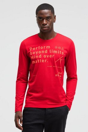 Camp David Rundhalsshirt mit Baumwolle