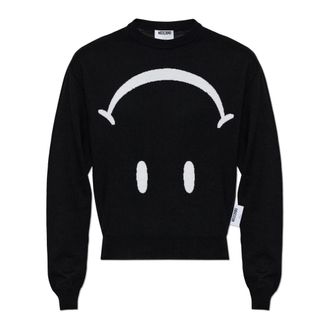 Moschino Smiley Strickpullover - - Knitwear - Damen - Schwarzk - M