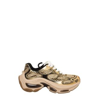 Ash Ash, Femme, Chaussures, Jaune, Taille: 39 EU Dragon Glamour Baskets Or/Noir