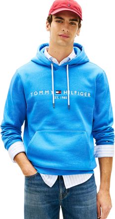 Tommy Hilfiger Herren Tommy Logo Hoody Mw0mw11599 Kapuzenpullover, Blue (Blue Orbit), L