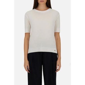 Herno Femme, Pulls, Blanc, Taille: 38 FR Glam Knit T-Shirt