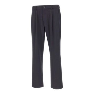 Herno Soft Wool Pants - - Trousers - Herren - Schwarzk - S