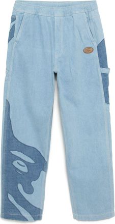 Aape By A Bathing Ape Jeans mit Moonface-Logo - Blau