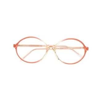 Saint Laurent Pre-owned Acetat sonnenbrillen - - Pre-owned - Damen - Orange - ONE SIZE