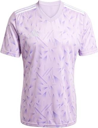 adidas Tee-Shirt en Jersey Team Icon 25 pour Homme, Violet/Blanc, M