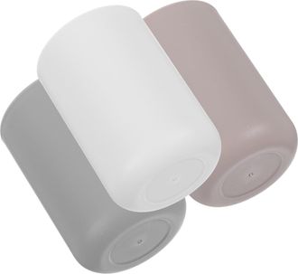 OSALADI 3 St&uuml;ck Unzerbrechliche Zahnb&uuml;rstenbecher aus Kunststoff Mundsp&uuml;lungsfest Einfarbig Platzsparend f&uuml;r Bad und K&uuml;che