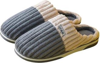 Generic Pantoufles de Maison antid&eacute;rapantes en Coton et Lin pour Hommes et Femmes, Sandales dint&eacute;rieur et dext&eacute;rieur &agrave; Bout Ouvert, Chaussures Respirantes pou