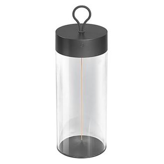 Osram DECOR FILAMENT LED-Tischleuchte 320mm, dunkelgrau, 1,2W, 105lm, kabellos, modernes Filament Design, individuelle Helligkeitssteuerung, dimmbar, Touch-