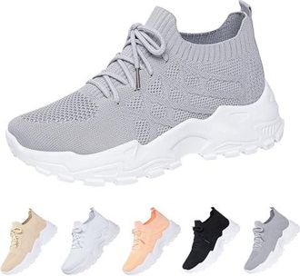 Generic Chaussures de sport pour femme - Respirantes et confortables - Chaussures d&eacute;t&eacute; confortables - L&eacute;g&egrave;res - Chaussures d&eacute;contract&eacute;es - Large pied - Semell