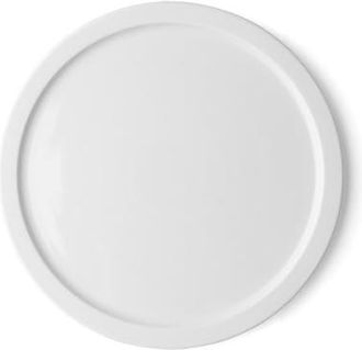 Holst Porzellan PL 033 Porzellan Platte 33 cm rund Fahnenform Weiß 33 x 33 x 2,5 cm 2 Stück