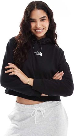 The North Face Essential - Oversize-Kapuzenpullover in Schwarz mit Logo und kurzem Schnitt