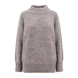 Maison Margiela Femme, Pulls, Beige, Taille: 40 FR Pull col haut iconique beige