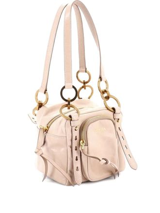 Prada Dangle Top Handle Bag Leather Mini satchel - Nude