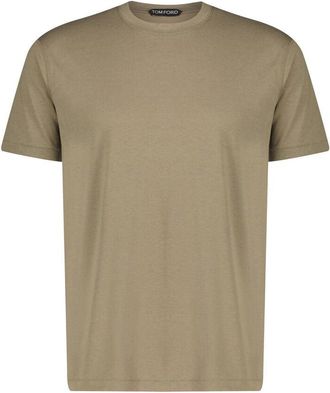 Tom Ford Herren T-Shirt aus Lyocell aus Baumwolle Regular Fit