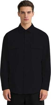 Generic Chemise &agrave; manches longues pour homme avec poches, chemise boutonn&eacute;e textur&eacute;e, chemise de travail, chemise de randonn&eacute;e, de voyage, haut confortable et