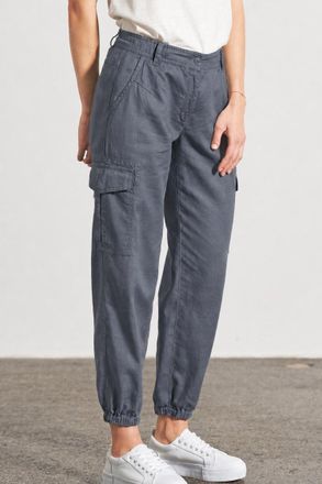 Hempage Hempage Damen vegan Cargohose Sporty Dunkelgrau