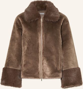 Mrs & Hugs Mrs & Hugs Kunstpelz-Jacke braun