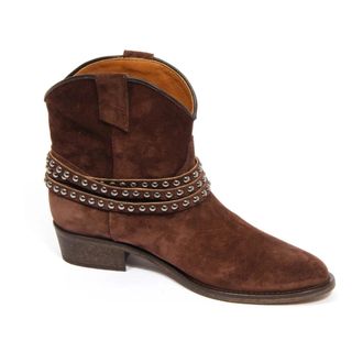 Via Roma 15 Velour Psyke Suede Boots - - Shoes - Damen - Braun - 40 1/2 EU