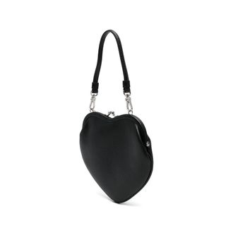 Vivienne Westwood Kiss-Lock Heart-Shaped Shoulder Bag - Black