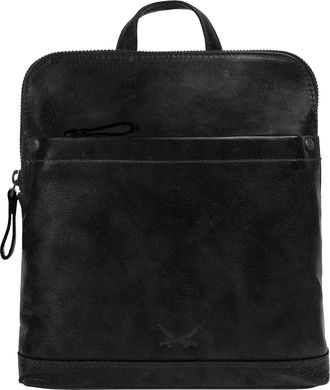 Sansibar Rucksack Echt Leder Damen | Rucksack, minimalistisches Design, elegantes Accessoire, praktischer Alltagsbegleiter, City-Bag, Smartphonefach | 021197