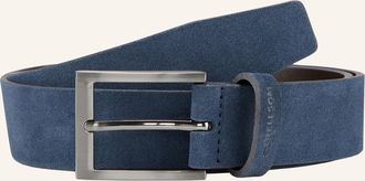 Strellson G&uuml;rtel Velourslederg&uuml;rtel blau