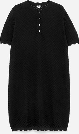 Arket Strickkleid Mit Lochmuster -Schwarz