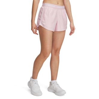 Under Armour Tech Play Up Shorts für Damen, (647) Prime Pink/Weiß, Mittel