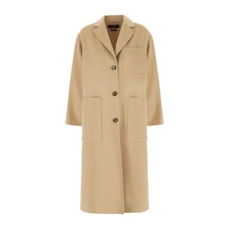 Max Mara Femme, Manteaux, Beige, Taille: 34 FR Manteau en m&eacute;lange de laine double face