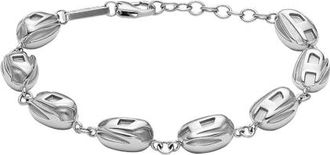 Diesel Bracelet homme en acier inoxydable avec fermoir mousqueton