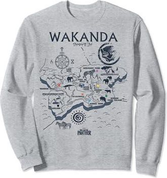 MARVEL Black Panther Kingdom of Wakanda Map Sweatshirt