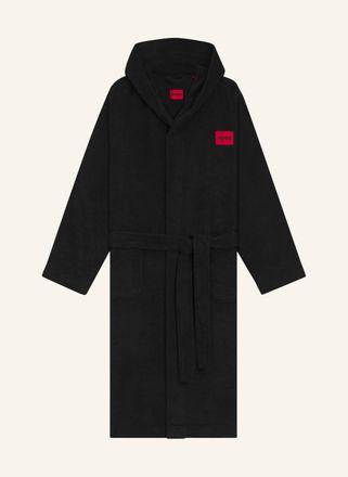 HUGO BOSS Hugo Morgenmantel Terry Gown Hooded schwarz