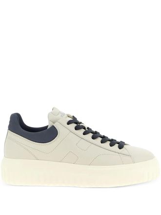 Hogan H-Stripes Sneakers - Nude