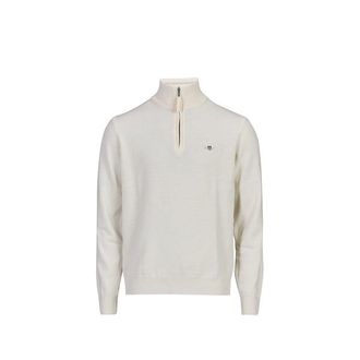 GANT Pull col montant zipp&eacute; uni en laine