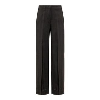 Semicouture Femme, Pantalons, Noir, Taille: 42 FR Wide Pantalons