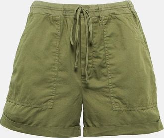 Velvet Mid-Rise Shorts Tenley aus Baumwolle