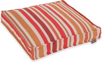 H.O.C.K. Glory Outdoor Stuhlkissen 40x40x5cm Streifen orange rot col. 9 cobo